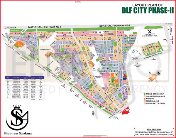 DLF City Maps - Get all the maps of Gurgaon Residential and Commercial
