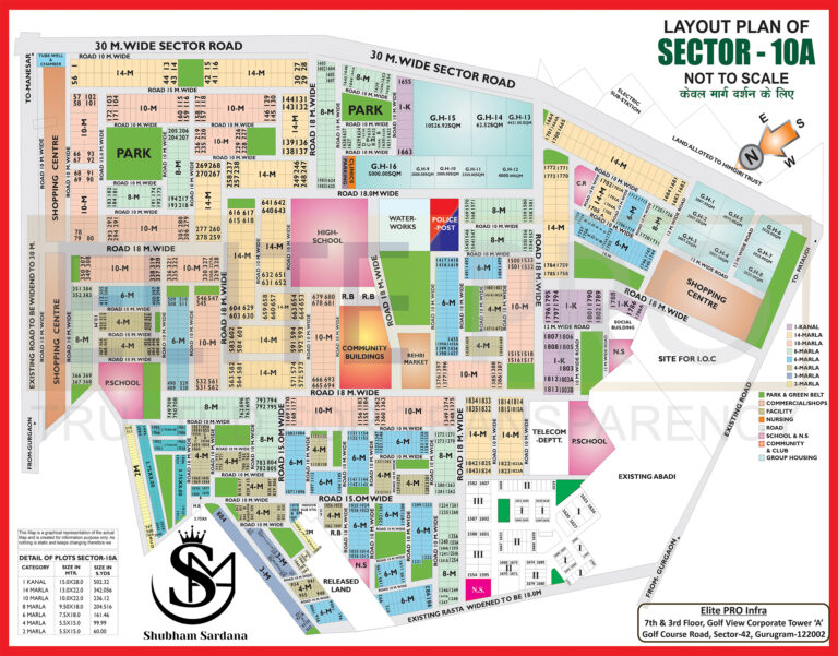 HUDA Sector Maps - Get All the Maps of HUDA Sectors in Gurgaon