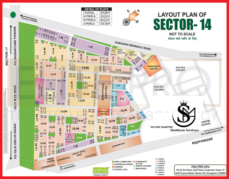 HUDA Sector Maps - Get All the Maps of HUDA Sectors in Gurgaon