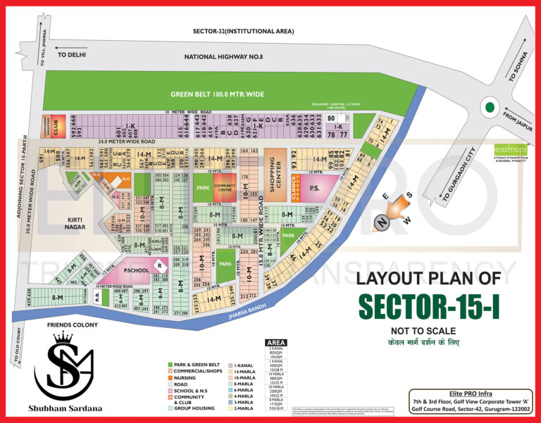 HUDA Sector Maps - Get All the Maps of HUDA Sectors in Gurgaon