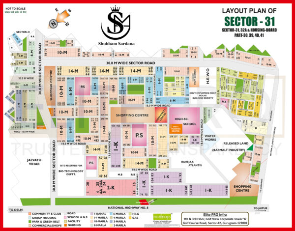 HUDA Sector Maps - Get All the Maps of HUDA Sectors in Gurgaon