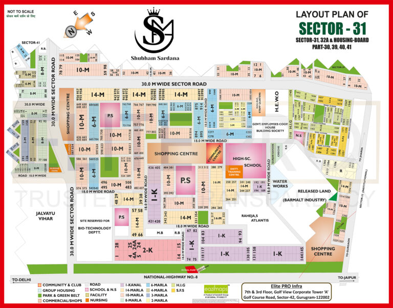 HUDA Sector Maps - Get All the Maps of HUDA Sectors in Gurgaon