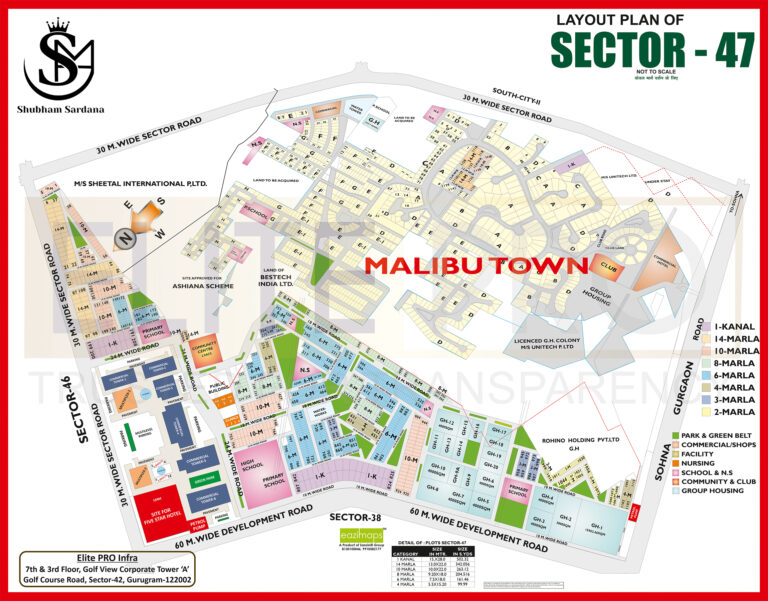HUDA Sector Maps - Get All the Maps of HUDA Sectors in Gurgaon