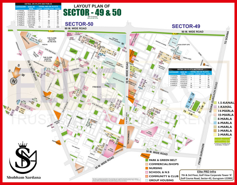 HUDA Sector Maps - Get All the Maps of HUDA Sectors in Gurgaon