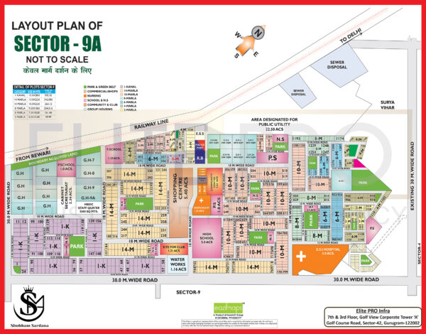HUDA Sector Maps - Get All the Maps of HUDA Sectors in Gurgaon