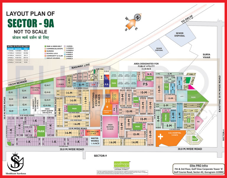 HUDA Sector Maps - Get All the Maps of HUDA Sectors in Gurgaon