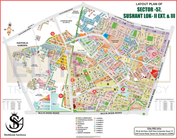 Sushant Lok Maps - Get All the Maps of Sushant Lok Area in Gurgaon