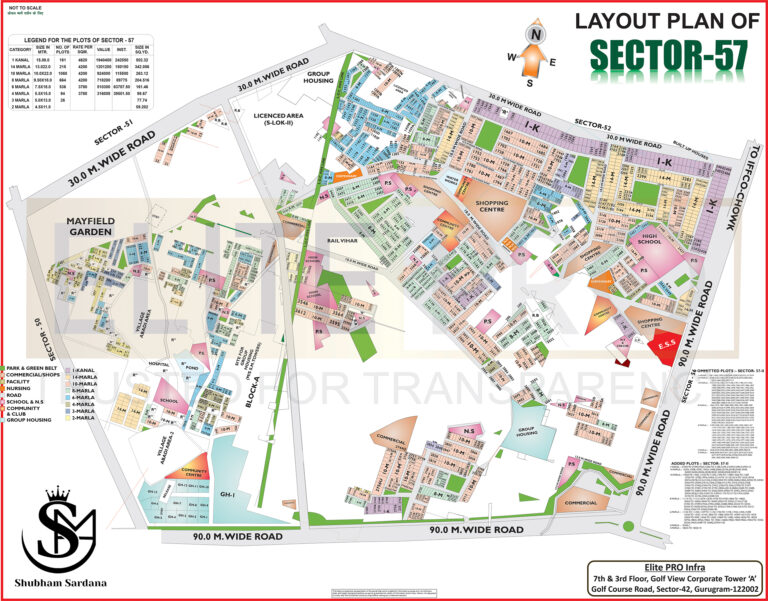 HUDA Sector Maps - Get All the Maps of HUDA Sectors in Gurgaon
