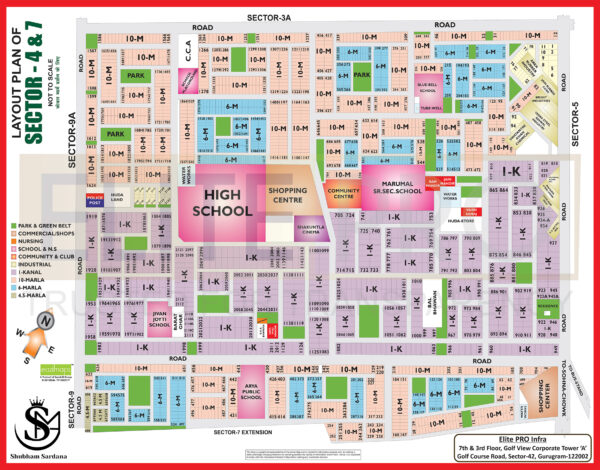 HUDA Sector Maps - Get All the Maps of HUDA Sectors in Gurgaon