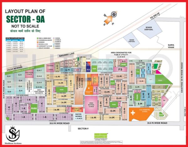 HUDA Sector Maps - Get All the Maps of HUDA Sectors in Gurgaon