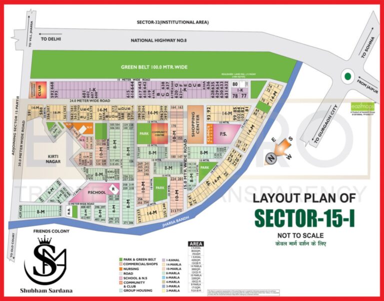 HUDA Sector Maps - Get All the Maps of HUDA Sectors in Gurgaon