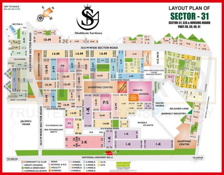HUDA Sector Maps - Get All the Maps of HUDA Sectors in Gurgaon